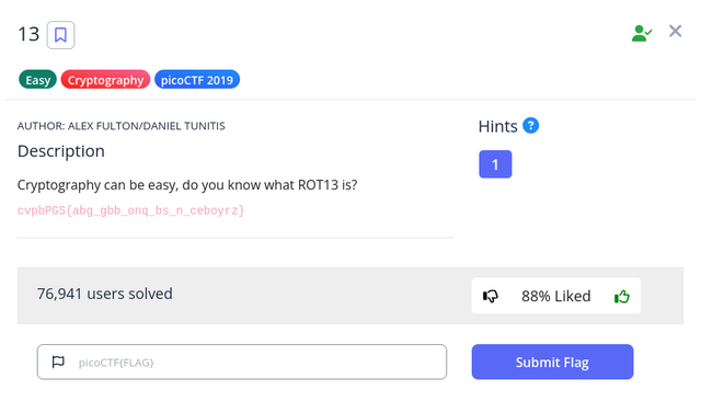 13 Writeup Pico Ctf Cryptography Challenge Solved