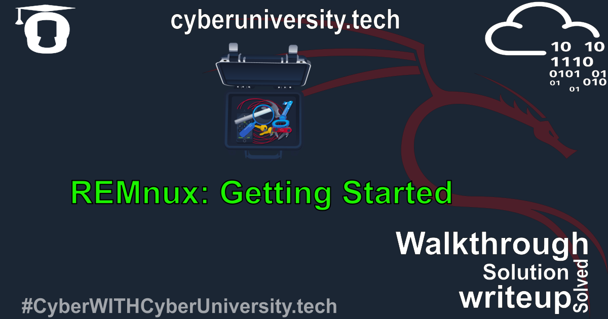 REMnux: Getting Started | TryHackMe writeup / walkthrough