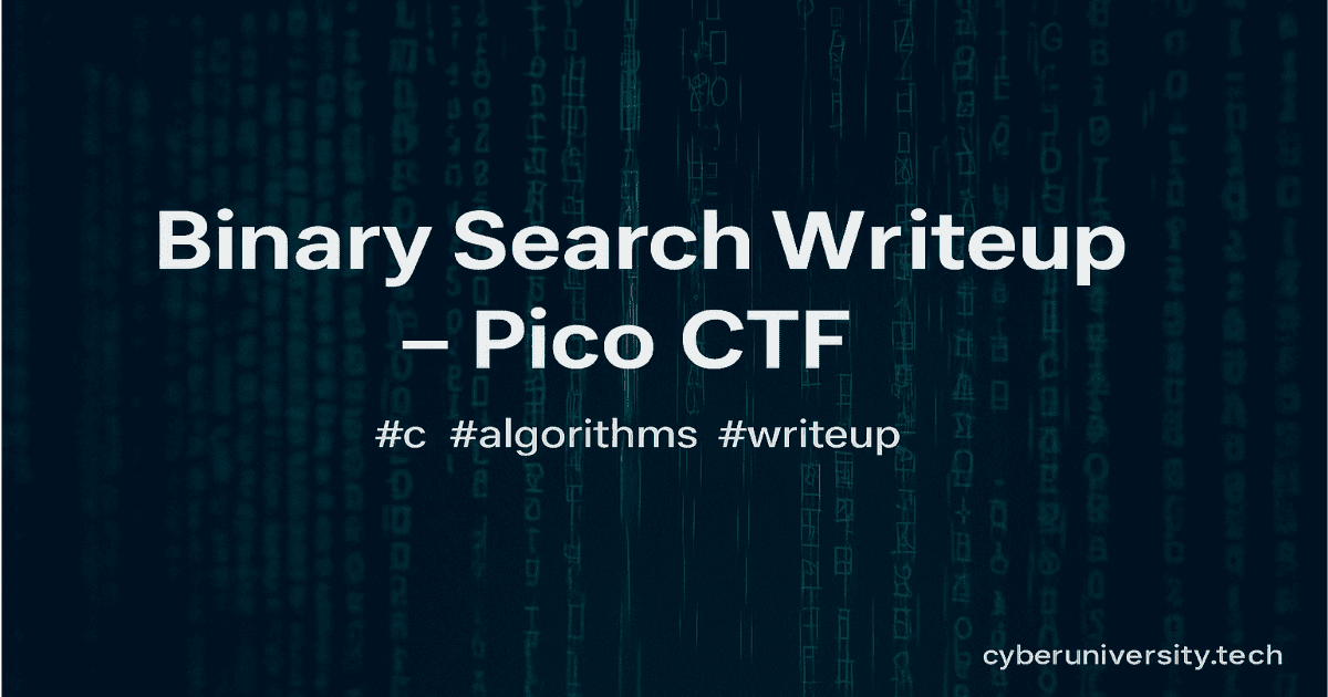 Binary Search Writeup - Pico CTF Challenge Solved