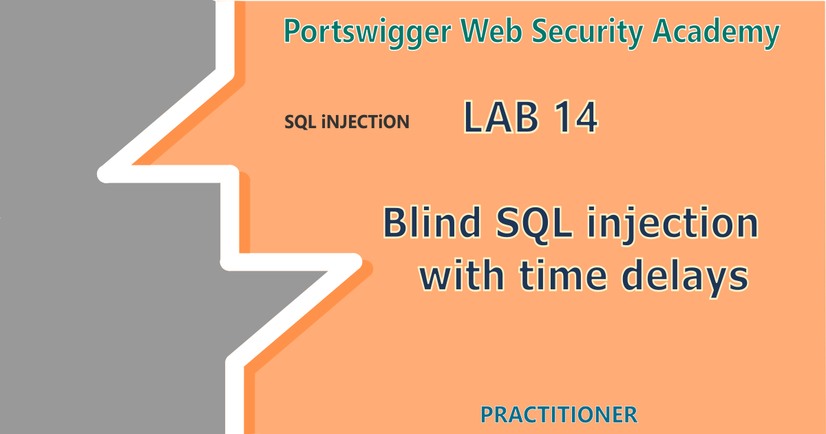 Blind SQL injection with time delays | portswigger